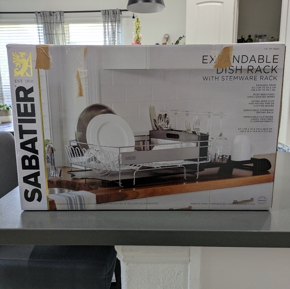 sabatier | Kitchen | Sabatier Brand Expandable Countertop Dish Rack W ...